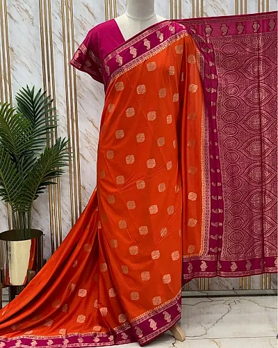 Semi Mysore Crepe (Premium, Grapes Border) | Hema Style Studio